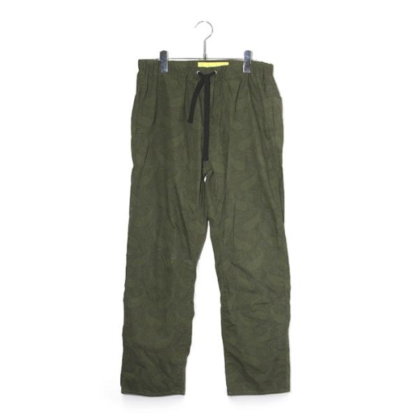 NECESSARY or UNNECESSARY ネセサリー オアアンネセサリー SPINDLE PAISLEY ペイズリー イージーパンツ 2 GREEN グリーン /◆ メンズ【表記サイズ】メンズ：2【実寸サイズ】ウエスト：76〜86(...