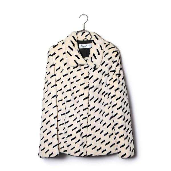 AF ALTIMA アルティマ レッキスラビットファー ジャケット コート 44 IVORY アイボリー KB03-RX4278 /◆☆ レディース【表記サイズ】レディース：44【実寸サイズ】肩幅：42cm　身幅：53cm　袖丈：62.5c...