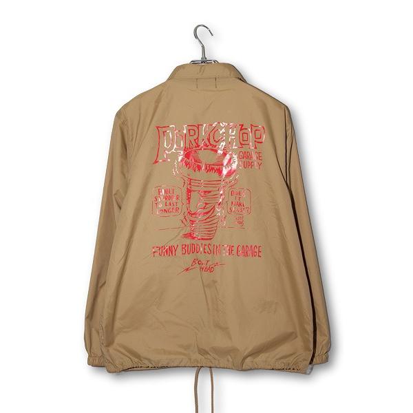 PORKCHOP ポークチョップ BOLT HEAD COACH JKT ボルトヘッド コーチジャケット M khaki カーキ /● メンズ【表記サイズ】メンズ:M【実寸サイズ】肩幅：49cm　身幅：56cm　着丈：71cm　袖丈：63c...