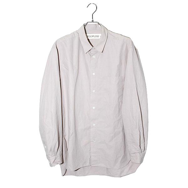 POLYPLOID ポリプロイド CLASSIC POCKET SHIRT "C" クラシックポケットシャツ 長袖シャツ 3 LIGHT GRAY ライトグレー C-5-003-012 /● メンズ【表記サイズ】メンズ:3【実寸サイズ】肩幅...