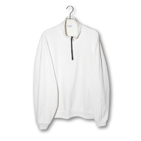 WILLY CHAVARRIA OVERSIZED HALF ZIP SWEAT オーバーサイズ ドルマンスリーブ ハーフジップ スウェット トレーナー S WHITE ホワイト /● メンズ【表記サイズ】メンズ:S【実寸サイズ】肩幅：75...