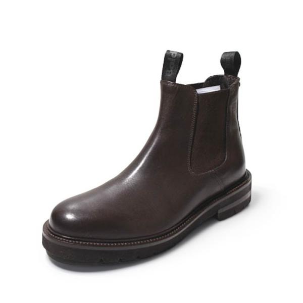 25cm BALDININI バルディニーニ レザー サイドゴアブーツ 40 BROWN ブラウン 4U3C729ITE3000 /◆ メンズ【表記サイズ】メンズ：40(25.0cm)【実寸サイズ】筒周り：27.5cm　筒高：12.5cm　...