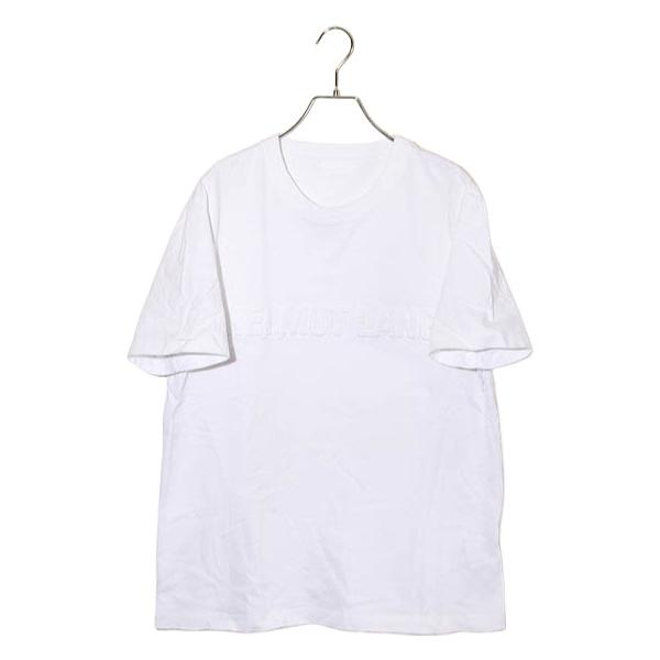 HELMUT LANG ヘルムートラング EMBOSSED TEE ROUNDED JERSEY エンボスロゴ 半袖Tシャツ カットソー L 17-5101011-001-906 /● メンズ【ブランド】ヘルムートラング HELMUT LA...