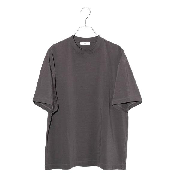 ATON エイトン FRESCA PLATE オーバーサイズTシャツ カットソー 2(S) CHARCOAL GRAY チャコールグレー KKAGCM0040 /● 【ブランド】エイトン ATON【表記サイズ】メンズ：2(S)【実寸サイズ】...