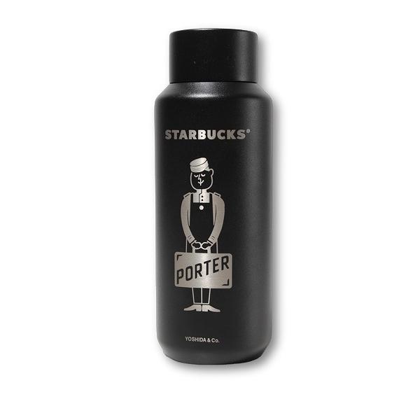 未使用品 PORTER × starbucks ポーター スターバックス リサイクルステンレスボトル タンブラー 355ml マットブラック 355ml-s3743v /● メンズ レディース【ブランド】ポーター PORTER【表記サイズ】...
