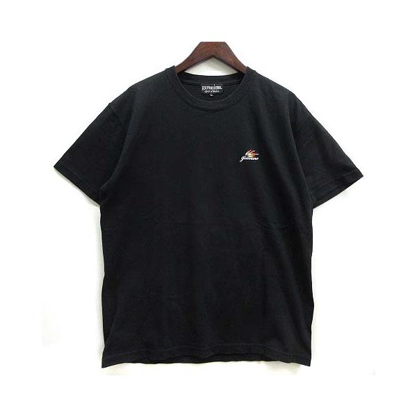 ジェロニモ geronimo Tシャツ カットソー フェザー刺繍 ワンポイント 半袖 クルーネック XL メンズ【表記サイズ】XL【実寸サイズ】肩幅：51.5cm　身幅：56cm　着丈：73cm　袖丈：20.5cm　　【素材】コットン100...