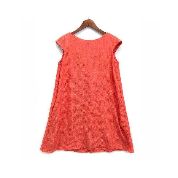 マウログリフォーニ MAURO GRIFONI フレンチスリーブ ミニ ワンピース オレンジ 40 レディース【ブランド】マウログリフォーニ MAURO GRIFONI【表記サイズ】40【実寸サイズ】身幅：45cm　着丈：78cm　ゆき丈：...