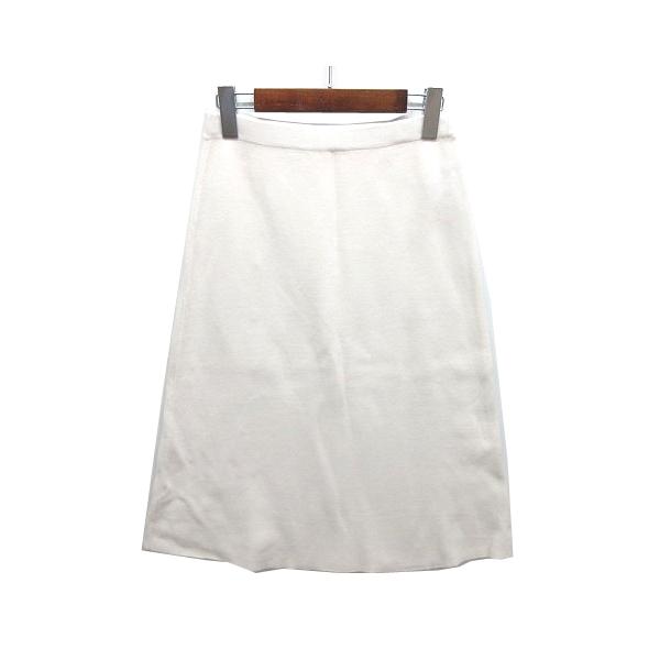セオリーリュクス theory luxe ニット スカート 膝丈 ウエストゴム HARLING TARRASA オフホワイト 白 38 レディース【ブランド】セオリーリュクス theory luxe【表記サイズ】38【実寸サイズ】ウエスト：...