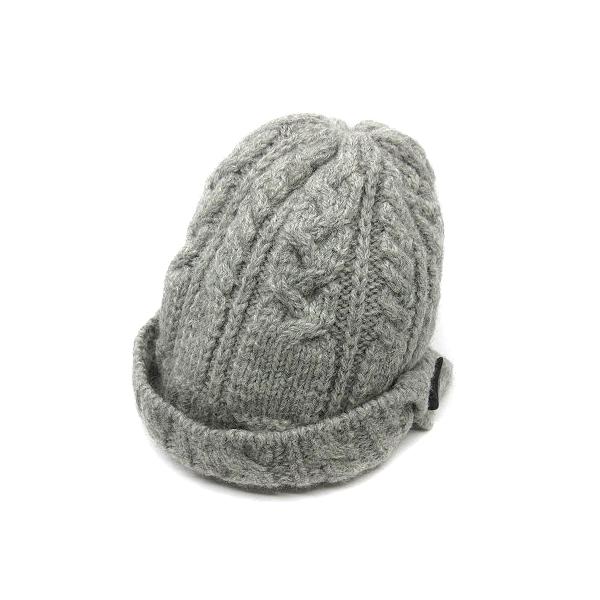クリッパーカジュアル CLIPPER CASUALS ウール ケーブルニット キャップ ニット帽 ライトグレー 英国製 レディース【表記サイズ】実寸サイズでご確認ください。【実寸サイズ】頭周り：57cm　　【素材】毛100％【色】ライトグレ...
