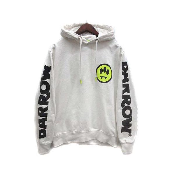 バロー BARROW ロゴ スウェット パーカー プルオーバー フーディー ホワイト 白 S 031353 メンズ【表記サイズ】S【実寸サイズ】肩幅：47cm　身幅：57cm　着丈：63cm　袖丈：61cm　　【素材】コットン100％【色】...