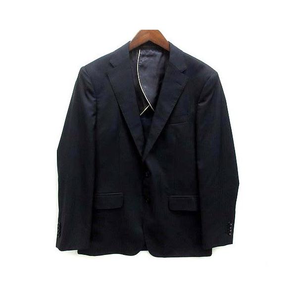 ヒルトン HILTON コロンボ COLOMBO SUPER 130’s テーラード ジャケット シャドーストライプ 2B ネイビー 紺 A4 メンズ【ブランド】ヒルトン HILTON【表記サイズ】A4胸囲90/胴囲78/身長165【実寸サ...