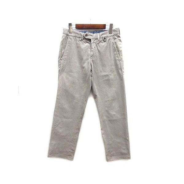 サンタニエッロ SANTANIELLO positano テーパード チノパンツ チノパン グレーベージュ 44 4BWXTNAN イタリア製 メンズ【表記サイズ】44【実寸サイズ】ウエスト：72cm　もも幅：31cm　裾幅：18.5cm　...