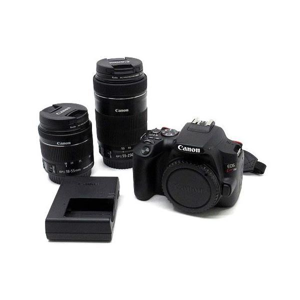 キャノン Canon EOS Kiss X10 デジタル 一眼レフ カメラ ダブルズームキット 美品 【表記サイズ】本体寸法 幅約122.4mm×高さ92.6mm×奥行69.8mm質量 約449g(バッテリー、メモリー含む)【実寸サイズ】-...