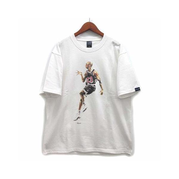 未使用品 アップルバム APPLEBUM G.O.A.T プリント Tシャツ 半袖 ホワイト 白 M 2211115 メンズ【ブランド】アップルバム APPLEBUM【表記サイズ】M【実寸サイズ】肩幅：49cm　身幅：54cm　着丈：67c...