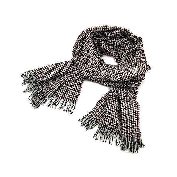 アルテア altea フリンジ マフラー ストール 千鳥格子 ベージュ 190cm×40cm イタリア製 メンズ レディース【表記サイズ】※実寸サイズをご確認ください。【実寸サイズ】全長（フリンジ含まず）：190cm　幅：39cm　　【素材...