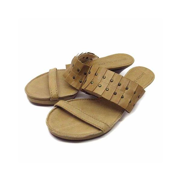 デュッチオデルデュッカ DUCCIO DEL DUCA レザ− スタッズ サンダル キャメル 36.5 約23.5cm イタリア製 レディース【ブランド】デュッチオデルデュッカ DUCCIO DEL DUCA【表記サイズ】36 1/2 約2...