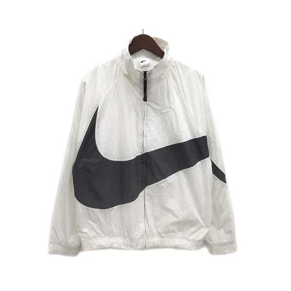 ナイキ NIKE ウーブン ジャケット ビッグスウッシュ HBR STMT WOVEN JACKET AR3133-100 ホワイト 白 S メンズ【ブランド】ナイキ NIKE【表記サイズ】S【実寸サイズ】身幅：57cm　着丈：66cm　ゆ...