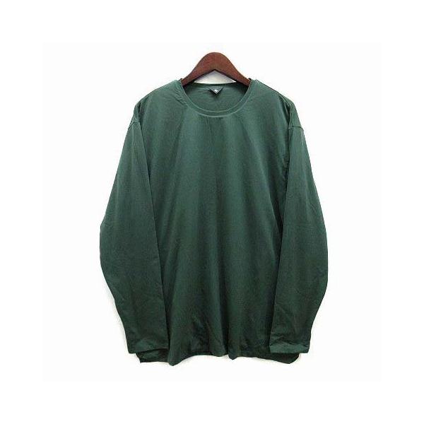 デサント オルテライン DESCENTE ALLTERAIN ダブル テーラーリング クルーネック シャツ DOUBLE TAILORING CREW NECK SHIRTS グリーン L【ブランド】デサント オルテライン DESCENTE...