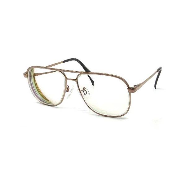 マルマン Maruman チタノス TITANOS 眼鏡 メガネ フレーム T-711 Ti-P 純チタン 度入り ゴールド ヴィンテージ 【表記サイズ】58□14 140【実寸サイズ】レンズの大きさ：(タテ)4.7cm　フレーム：14cm...