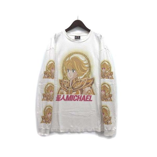 セントマイケル SAINTMICHAEL 長袖 Tシャツ ロンT クルーネック LS TEE 聖人MICHAEL SM-S21-0000-011 ホワイト 白 XL メンズ【ブランド】セントマイケル SAINTMICHAEL【表記サイズ】X...