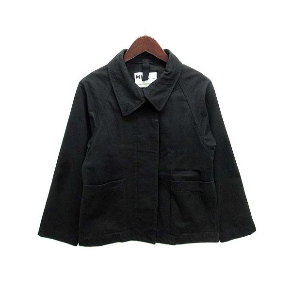 マーガレットハウエル MHL. WASHED COTTON DRILL ブルゾン ジャケット ブラック 黒 1 595-1125500 レディース【ブランド】マーガレットハウエル MHL.【表記サイズ】1【実寸サイズ】身幅：46cm　着丈：...