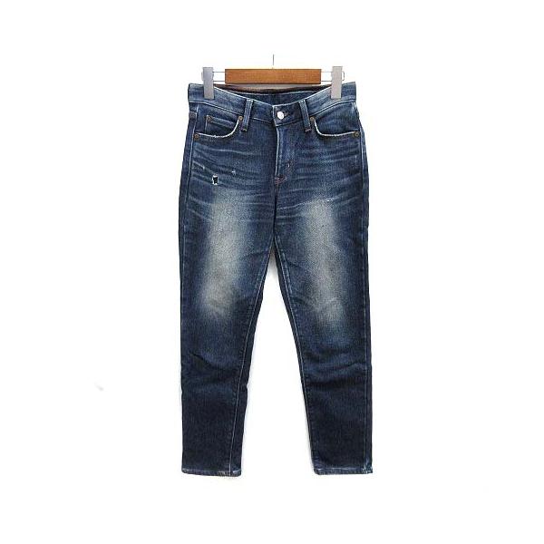 エドウィン EDWIN JERSEYS 暖ジャージーズ ウォーム テーパード デニムパンツ ダメージ加工 XS ERW07L レディース【ブランド】エドウィン EDWIN【表記サイズ】XS【実寸サイズ】ウエスト：70cm　もも幅：26cm　...