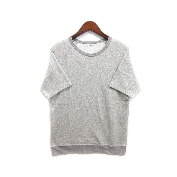 マイヨ maillot エーゲ パイル スウェット トレーナー 半袖 グレー 0 MAC-103 レディース【ブランド】マイヨ maillot【表記サイズ】0【実寸サイズ】身幅：48cm　着丈：65cm　ゆき丈：42cm　　【素材】綿 10...
