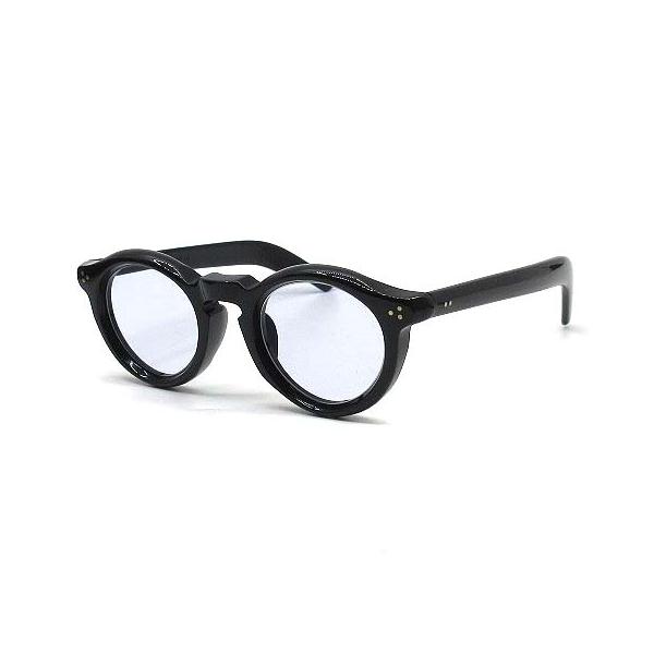 ギュパール guepard gp-07 メガネ 眼鏡 フレンチヴィンテージ ボストンフレーム 黒 ブラック ノワール 【実寸サイズ】レンズの大きさ：4.3×4cm　フレーム：13.5cm　テンプル：14.5cm　　【色】ノワール【状態】※度...