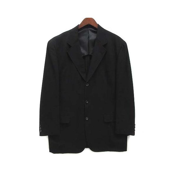 ダニエルクレミュ DANIEL CREMIEUX ルイジボット Luigi Botto ウール テーラード ジャケット 3B ブラック 黒 4 メンズ【表記サイズ】4【実寸サイズ】肩幅：50cm　身幅：58.5cm　袖丈：61cm　着丈：8...