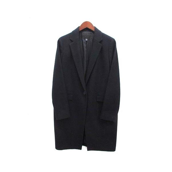 アイシービー iCB Bellandi ウール チェスター コート ネイビー 紺 9 COCYGW0438 レディース【ブランド】アイシービー iCB【表記サイズ】JPN 9【実寸サイズ】肩幅：38cm　身幅：49cm　着丈：88cm　袖丈...