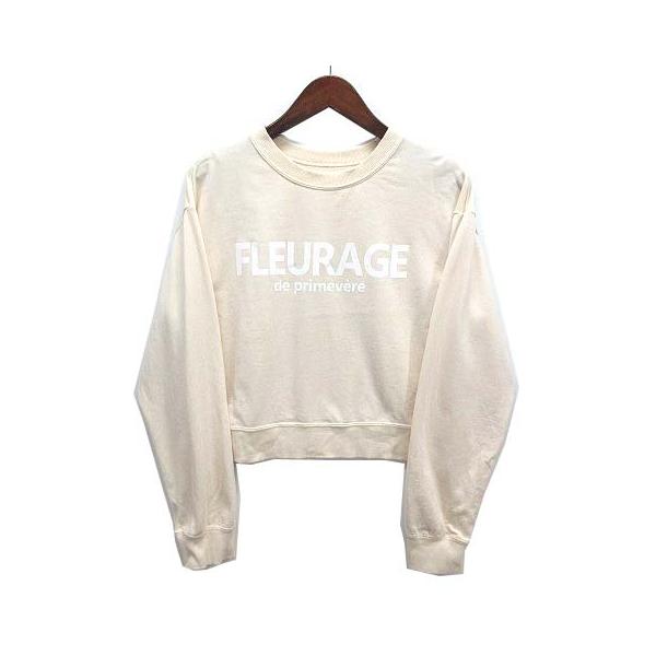 ストロベリーフィールズ STRAWBERRY-FIELDS FLEURAGE スウェット トレーナー プリント 短丈 長袖 ライトベージュ レディース【ブランド】ストロベリーフィールズ STRAWBERRY-FIELDS【表記サイズ】表記な...