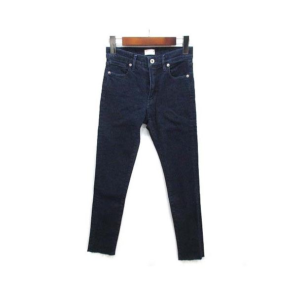 ソーノ SONO ストレッチ スキニー デニム パンツ ジーンズ カットオフ インディゴ 1 S194PV004 レディース【ブランド】ソーノ SONO【表記サイズ】1【実寸サイズ】ウエスト：64cm　もも幅：21cm　裾幅：12cm　股上...
