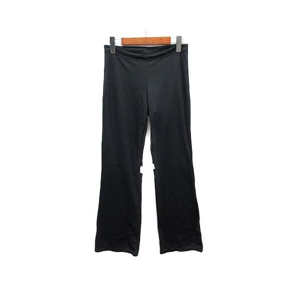 ダミス DAMISS ストレッチ パンツ ヨガ フィットネス ブラック 黒 L レディース【表記サイズ】L【実寸サイズ】ウエスト：68cm　もも幅：22.5cm　裾幅：22.5cm　股上：19cm　股下：75cm　　【素材】本体 ポリエステ...