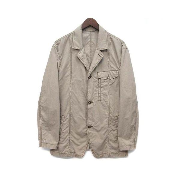 シンプルライフ element of SIMPLE LIFE コットン リネン リップストップ テーラード ジャケット ベージュ LL メンズ【表記サイズ】LL【実寸サイズ】肩幅：49cm　身幅：58cm　袖丈：61.5cm　着丈：73.5...