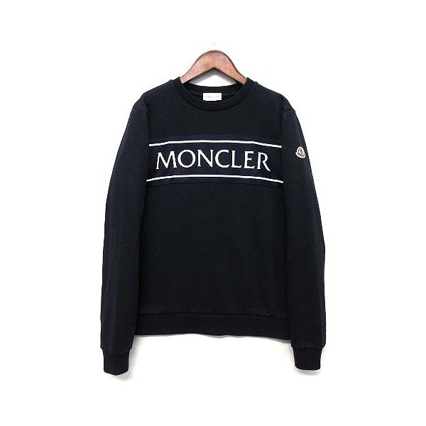 モンクレール MONCLER ロゴプリント スウェット シャツ クルーネック トレーナー 裏起毛 2023AW I29548G00016 ネイビー 14A 164cm キッズ【ブランド】モンクレール MONCLER【表記サイズ】14anni...
