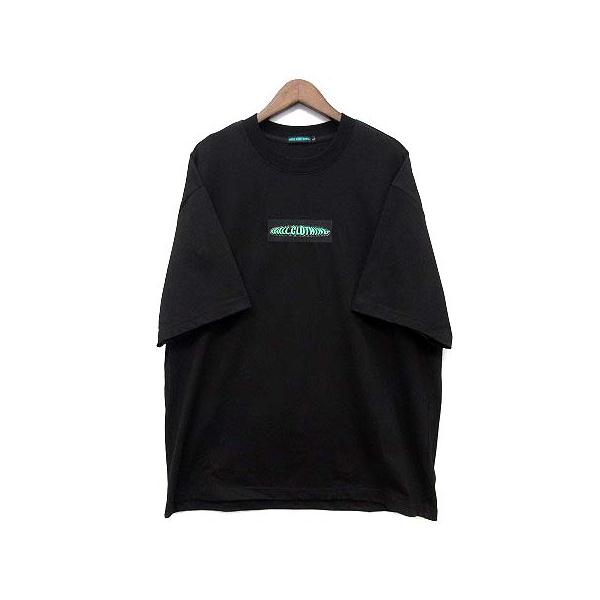 ダルクロージング DALL CLOTHING ディー オー D.O コラボ ボックスロゴ Tシャツ 半袖 刺繍 ブラック 黒 L メンズ【表記サイズ】L【実寸サイズ】肩幅：58cm　身幅：62cm　着丈：73.5cm　袖丈：25cm　　【素...