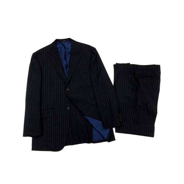 ロロピアーナ Loro Piana ダニエルクレミュ DANIEL CREMIEUX スーツ セットアップ ストライプ 2B ジャケット パンツ 紺 ネイビー 50 42【ブランド】ロロピアーナ Loro Piana【表記サイズ】ジャケット...