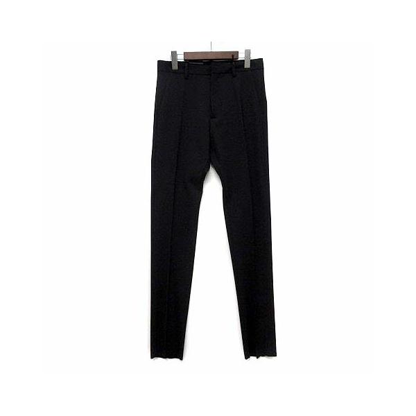 未使用品 ディースクエアード DSQUARED2 TIDY FIT スラックス パンツ ウール ストレッチ S74KB0331 ブラック 黒 42 メンズ【ブランド】ディースクエアード DSQUARED2【表記サイズ】42【実寸サイズ】ウエ...