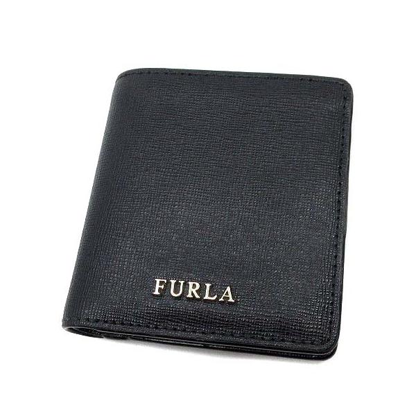 フルラ FURLA バビロン BABYLON S ミニ 財布 コンパクト ウォレット 黒 ブラック レディース【ブランド】フルラ FURLA【実寸サイズ】ヨコ：9cm　タテ：9.5cm　マチ：2cm　　【素材】サフィアーノレザー、etc【色...