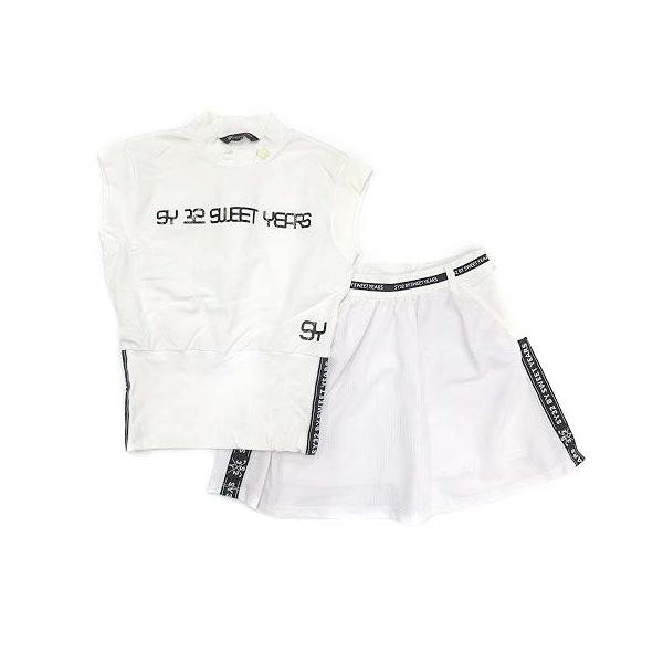 スウィート イヤーズ SWEET YEARS 32 CARVICO BRISTOL 上下 セットアップ モックネック シャツ スカート 白 ホワイト S ゴルフウェア【ブランド】スウィート イヤーズ SWEET YEARS【表記サイズ】シャ...