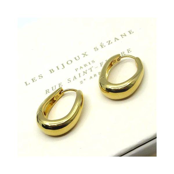 セザンヌ LES BIJOUX SEZANE OLGA ANNEAUX DORE ピアス ゴールド レディース【実寸サイズ】タテ約21.7mm×奥行約16.5mm　【色】ゴールド【状態】多少の使用感はありますが、目立ったダメージはなく、問題...