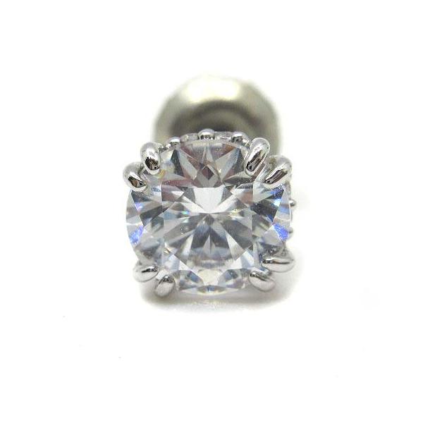 スワロフスキー SWAROVSKI Stilla スタッド ピアス ラウンドカット 【ブランド】スワロフスキー SWAROVSKI【実寸サイズ】直径6mm　【状態】片耳は欠損しておりますが、目立ったダメージはなく、問題なくご使用いただける商...