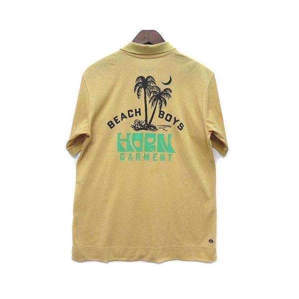 ホーン・ガーメント HORN G.M.T ビーチボーイズ ポロシャツ 半袖 鹿の子 Beach Boys Polo 2024年 イエロー 46 HCM-4A-AP03 美品 メンズ【ブランド】ホーン・ガーメント HORN G.M.T【表記サ...
