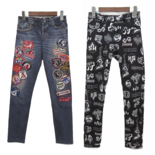 ヒステリックグラマー HYSTERIC GLAMOUR REVEL ROCK柄 リバーシブル スウェット パンツ ブルー ブラック F 01221CP01 レディース【ブランド】ヒステリックグラマー HYSTERIC GLAMOUR【表記サ...