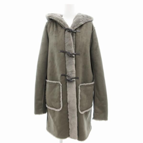 ディセット dix-sept ダッフルコート ロング トグルボタン フェイクファー 38 グレー /GV ■F レディース【表記サイズ】38【実寸サイズ】肩幅：約38cm　身幅：約50cm　袖丈：約64cm　着丈：約84cm　　【素材】表地...