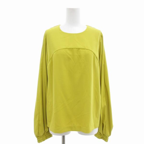 レディラックルカ LADY LUCK LUCA 美品 ドレープシャツ ブラウス プルオーバー クルーネック 長袖 黄 イエロー /AE レディース【ブランド】レディラックルカ LADY LUCK LUCA【表記サイズ】サイズ表記なし(実寸サ...