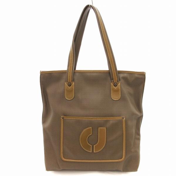 シャルル ジョルダン CHARLES JOURDAN トートバッグ ロゴ エンボス ブラウン系 /UO ■GY99 メンズ レディース【ブランド】シャルル ジョルダン CHARLES JOURDAN【実寸サイズ】持ち手の長さ：約50cm　ヨ...