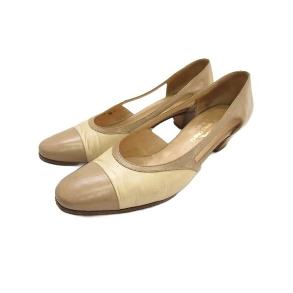 タニノクリスチー TANINO CRISCI パンプス ラウンドトゥ 切替 36 ベージュ系 251021E 靴 レディース【ブランド】タニノクリスチー TANINO CRISCI【表記サイズ】36(参考サイズ約22.5-23cm)【実寸サ...