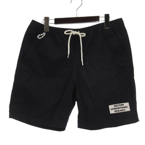 WHR Western Hydrodynamic Research ナイロン ショーツ ショートパンツ イージー MWHR23S5003 ネイビー 3 メンズ【表記サイズ】3【実寸サイズ】ウエスト：84cm　もも幅：29.5cm　裾幅：27...