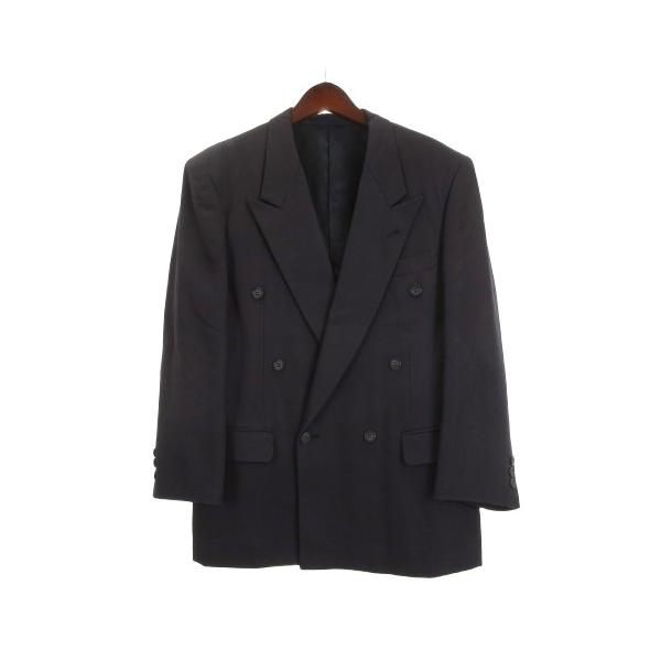 johnny rogan テーラード ジャケット ダブル ネイビー S 251202E メンズ【表記サイズ】S【実寸サイズ】肩幅：47cm　身幅：59cm　着丈：69cm　袖丈：56cm　　【素材】表地/毛100％　裏地/ポリエステル100...
